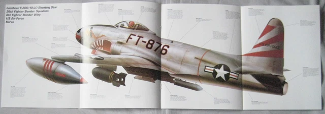 AIRPLANE MAGAZINE ISSUE 123 Lockheed P-80/T-33/F-94 cutaway drawing ...