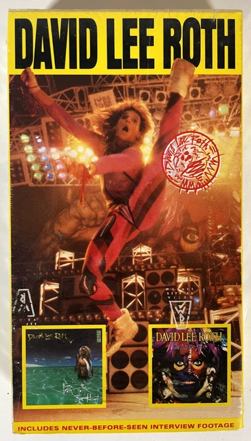 DAVID LEE ROTH VHS Music Videos in Shrink Wrap 1986 £9.65 - PicClick UK