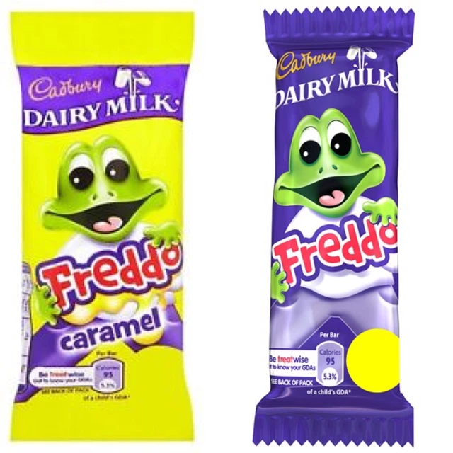 FREDDO BARS - CADBURYS MILK CHOCOLATE * 18 gram * CHOOSE YOUR AMOUNT ...