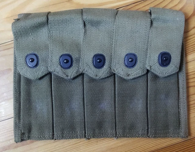WW2 US ARMY Thompson 5 Storage Bags Ammo Pouch-Military Small Parts ...