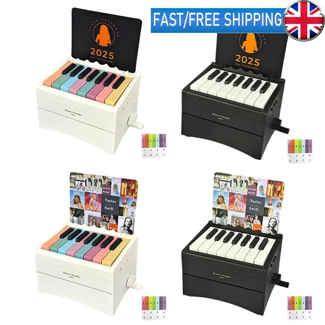 TAYLOR PIANO CALENDAR 2025 Mini Piano Calendar Playable 15 Keys Gift ...