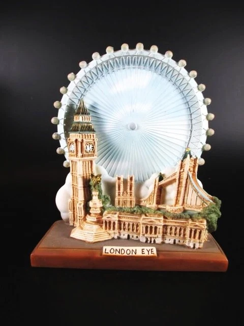 LONDON EYE COLLAGE Poly Model, 17cm, Big Ben, Tower Bridge, Trafalgar £ ...