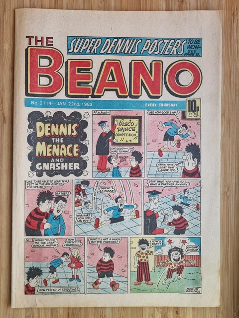 THE BEANO COMIC / #2114 - Jan 22nd 1983 / Dennis the Menace & Gnasher £ ...
