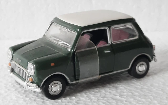 MINI AUSTIN MORRIS Cooper Cararama Echelle 1/43 Eme Vert Brg Toit Blanc ...
