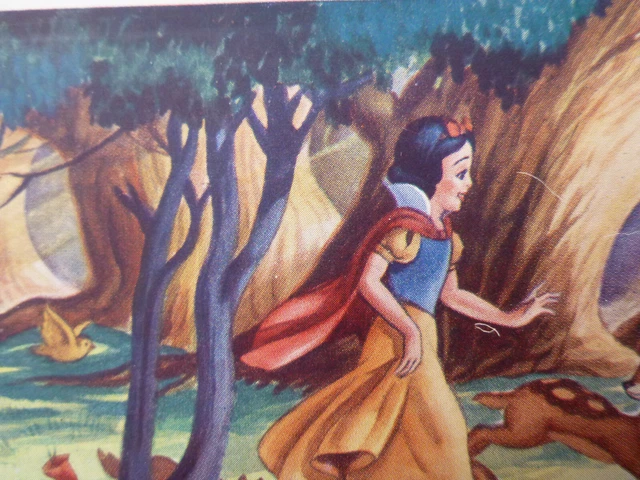 WALT DISNEY CHARACTERS SNOW WHITE ANIMALS IN THE FOREST VALENTINE PUB ...