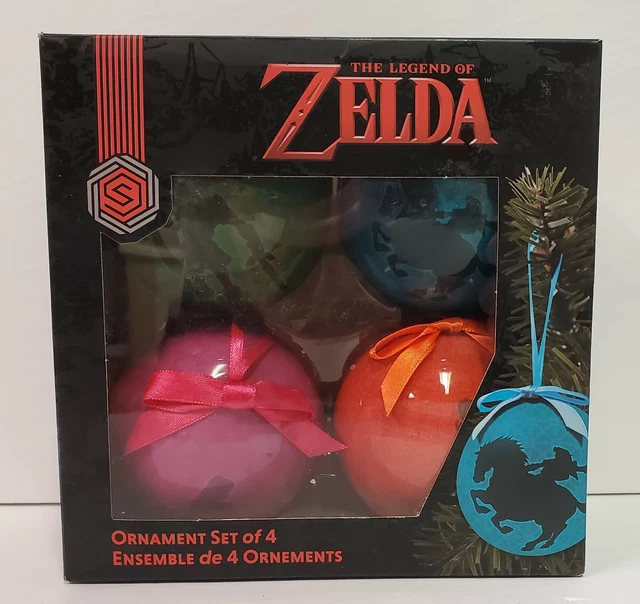 SET OF 4 Legend Of Zelda Christmas Ornament Official Nintendo Liscensed ...
