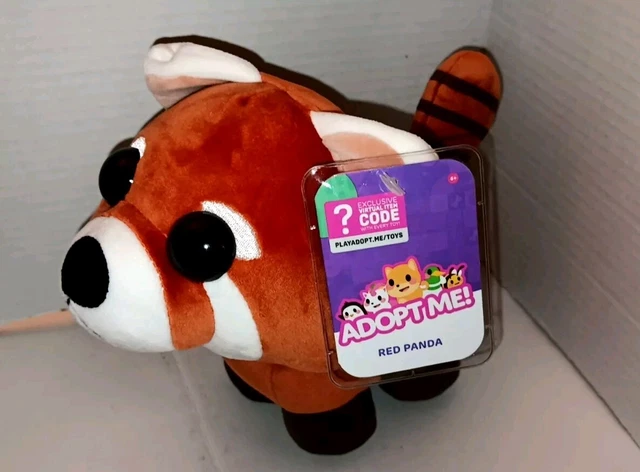 ADOPT ME ! PETS PLUSH RED PANDA W/VIRTUAL CODE Unused ROBLOX 2024 New ...