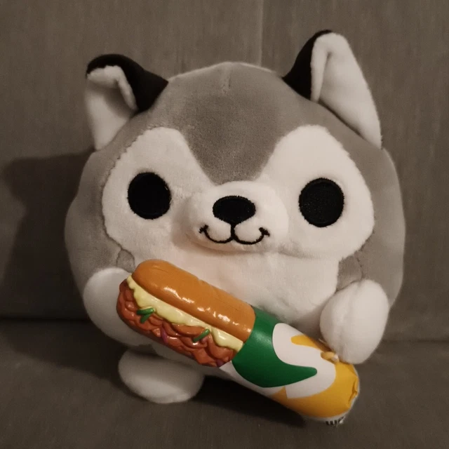 ZURU SNACKLES NIGEL Husky Subway Sandwich Snack Food Soft Plush Toy ...