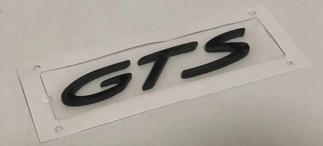 PORSCHE GTS BADGE Logo black £15.99 - PicClick UK