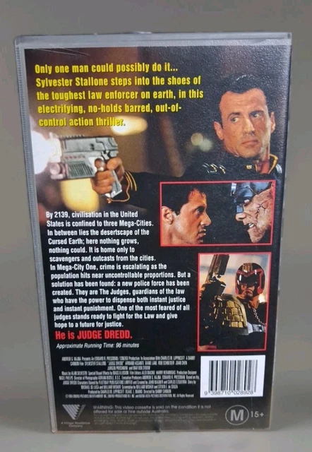 JUDGE DREDD STALLONE VHS 90s Stallone $25.00 - PicClick AU
