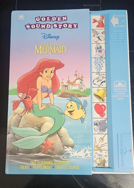 GOLDEN SOUND STORY Vintg. Disney The Little Mermaid 1991 has New ...