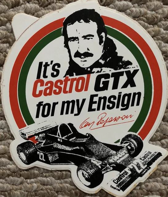 CASTROL GTX ENSIGN F1 Team Clay Regazzoni 1977 Period Racing Car ...