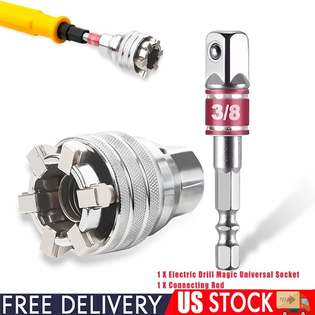 WRENCH TORQUE RATCHET Adapter Universal Sleeve Adjustable Head Spanner ...