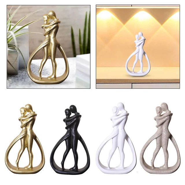 STATUE DE COUPLE amoureux, Sculpture pour table, armoire d'entrée, décoration EUR 11,76 ...