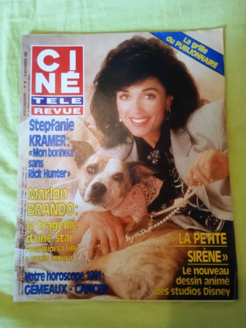 CINÉ TÉLÉ REVUE de 1990 - Stepfanie Kramer, Marlon Brando, Anthony Delon EUR 7,00 - PicClick FR