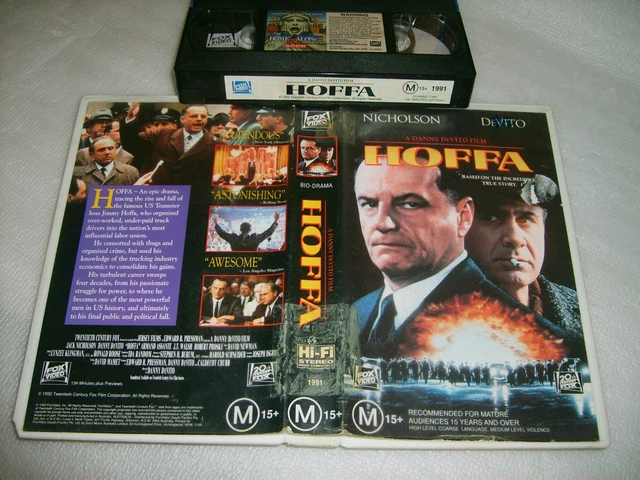 HOFFA - RARE Fox Video VHS - Jack Nicholson & Danny DeVito - Classic ...