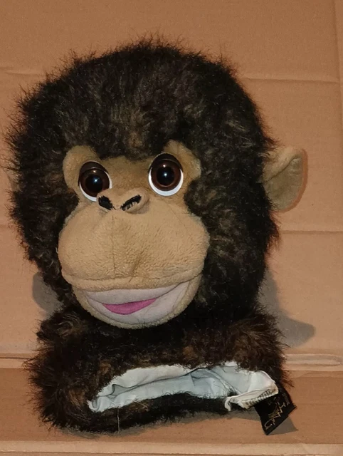 24K POLAR PUFF hand puppet chimp / Monkey Rare, Retro And Collectable £ ...