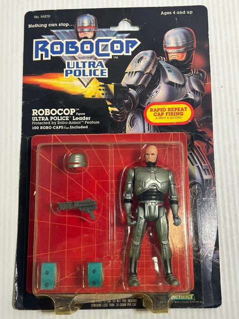 SEALED MOC 1988 Kenner Robocop Ultra Police Leader 4.25" Action Figure ...