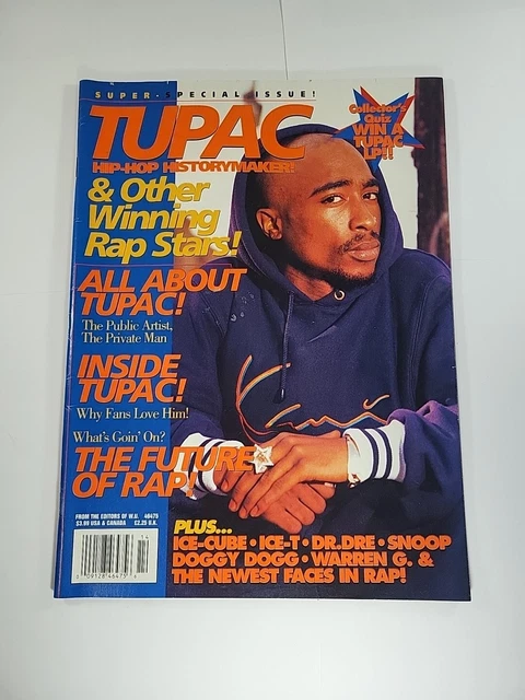WORD UP! MAGAZINE 1996 TUPAC SHAKUR Tribute Snoop Dogg Ice T rap hip ...