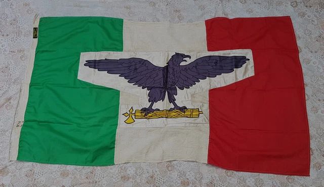 WW2 ITALIAN FLAG Dated1944 - Rare 5 Feet Long Original £175.00 ...