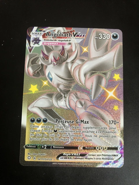 ANGOLIATH VMAX SHINY - Pokemon Sv117/Sv122 Eb4.5 Destinees Radieuses ...