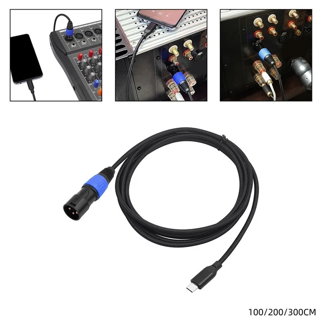 CONNECT YOUR LAPTOP to Mixer with 1M For USB C to XLR Male Audio Cable ...