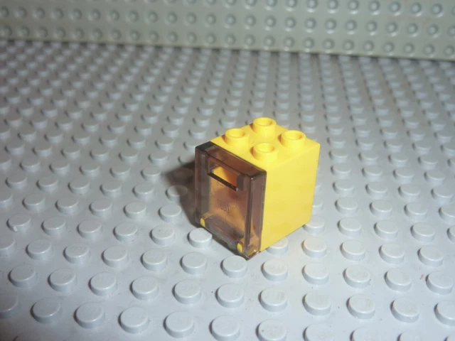 LEGO YELLOW CONTAINER box 4345b + Smoke / Trblack door 4346 Set 4789 ...
