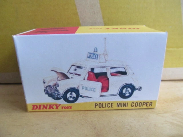 REPRO DINKY POLICE MINI COOPER No 250 BOX - BOX ONLY - FREE POST £6.75 ...