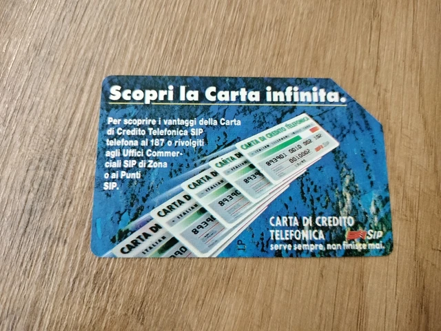 SCHEDA TELEFONICA SIP Scopri La Carta Infinita Golden 114 Usata EUR 1 ...