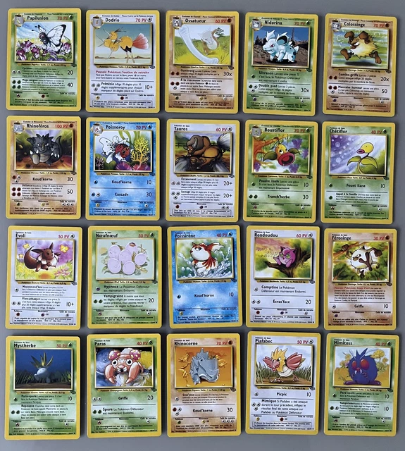 LOT DE 20 Cartes pokémon Wizard Jungle Communes & Peu Communes EUR 55 ...