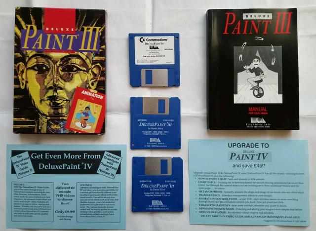 DELUXE PAINT III by Electronic Arts - Commodore Amiga - Tested ...