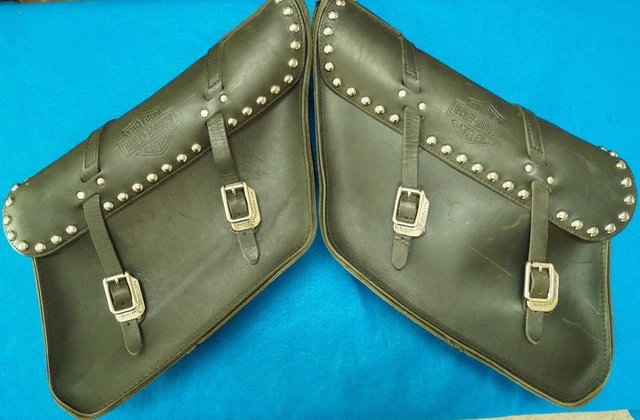 GENUINE HARLEY DYNA Sportster Bar & Shield Throw Over LEATHER ...