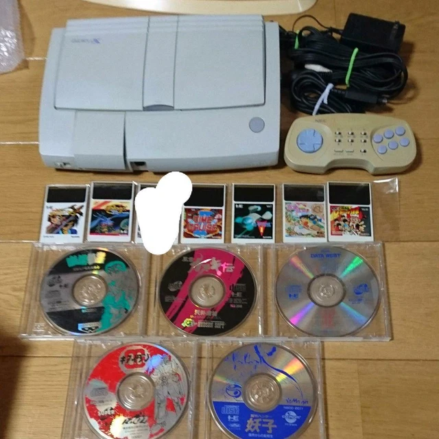 NEC PC ENGINE DUO-RX PCE-DUORX Console System with 6Hu-Caard, 5CD-ROM ...