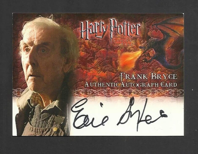 ARTBOX ERIC SYKES Frank Bryce Harry Potter Goblet Of Fire Autograph ...