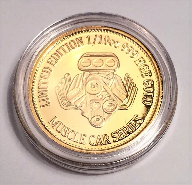 COMP SET OF 10 x 1/10th Oz 999 24k Gold Plated Coins MCS 1 and MCS 2 ...