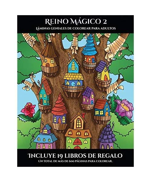 LÁMINAS GENIALES DE colorear para adultos (Reino Mágico 2): Este libro contien EUR 11,27 ...