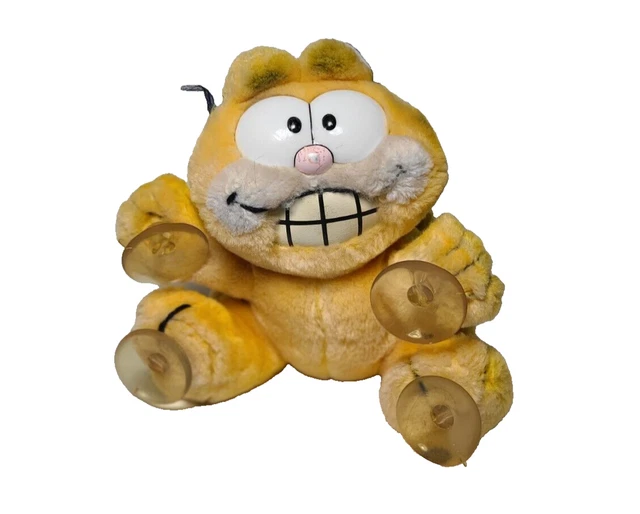 VINTAGE GARFIELD THE Cat "Stuck On You" Window Cling Hang On Plush 1978 ...