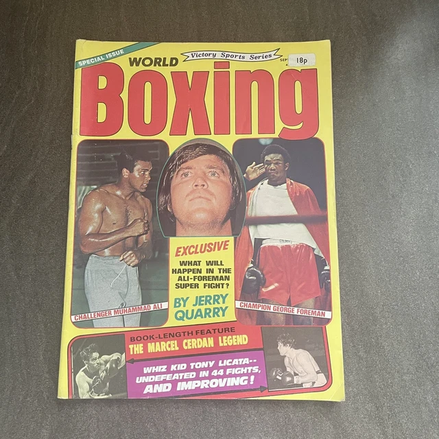 GEORGE FOREMAN MUHAMMAD Ali 1974 World Boxing Magazine September £14.95 ...