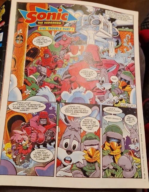 SONIC THE COMIC Fleetway issue 21 - 18 March 1994 - UK sega sonic the ...
