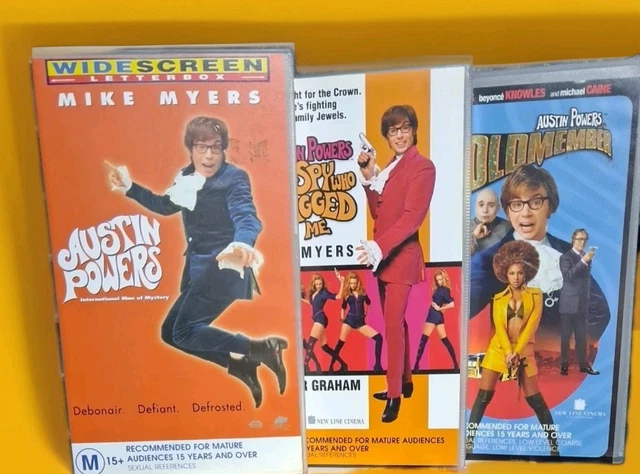 AUSTIN POWERS VHS 3x Bundle/set Comedy $34.99 - PicClick AU