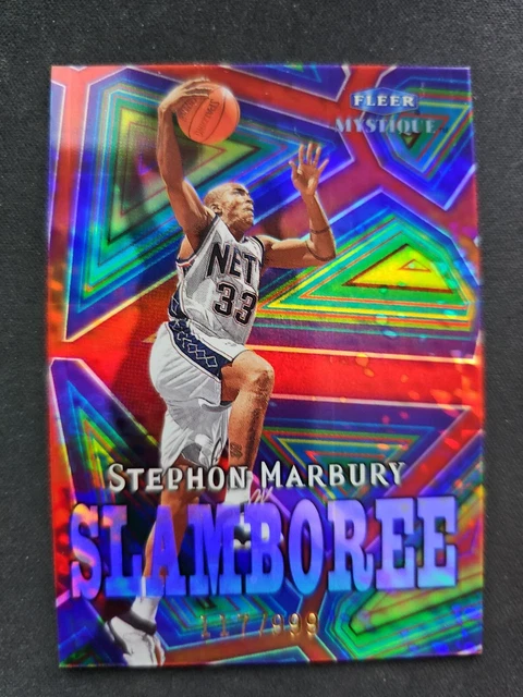 1999-00 FLEER MYSTIQUE Slamboree #10S Stephon Marbury /999 NBA 🙂 filets ... 1999-00 FLEER MYSTIQUE Slamboree #10S Stephon Marbury /999 NBA 🙂 filets ...