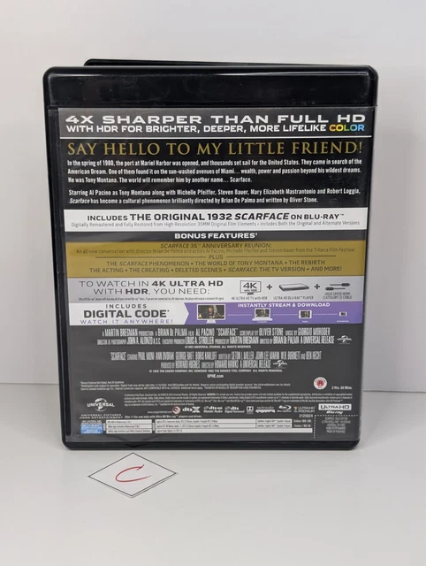 SCARFACE THE WORLD is Yours - Limited Edition (4K Ultra HD + Blu-Ray 3 ...