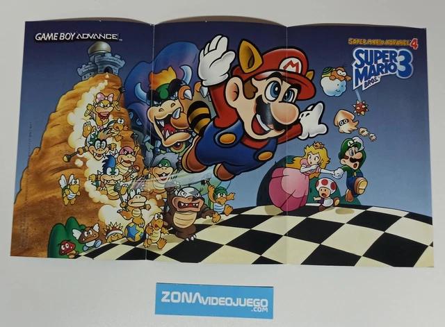 CATÁLOGO FOLLETO SUPER Mario Advance 4, Super Mario Bros. 3, Nintendo ...