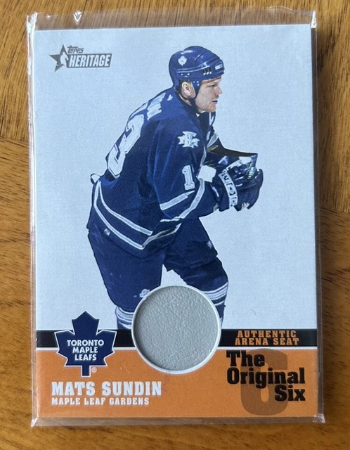 MATS SUNDIN 2001-02 TOPPS HERITAGE ORIGINAL SIX ARENA SEAT Toronto #OSA ...