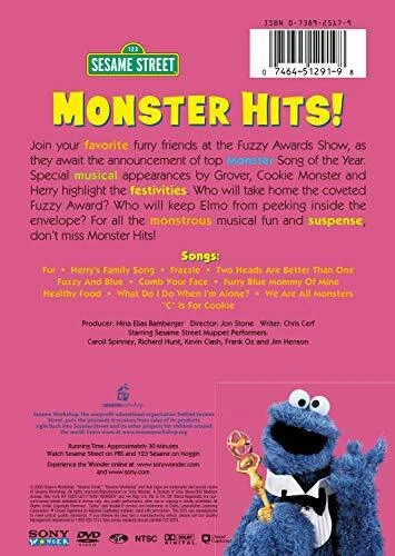 SESAME STREET - Sesame Street - Monster Hits! - DVD - Multiple Formats ...