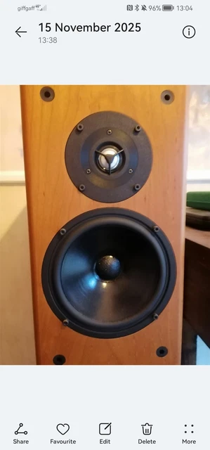 PMC FB1 FLOORSTANDING Transmission Line Speakers, Light Oak finish £146 ...