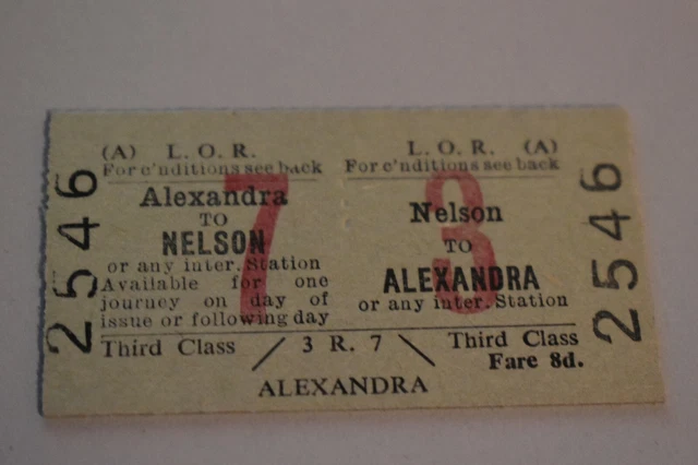 LIVERPOOL OVERHEAD RAILWAY Ticket LOR NELSON to ALEXANDRA No 2546 $6.01 ...