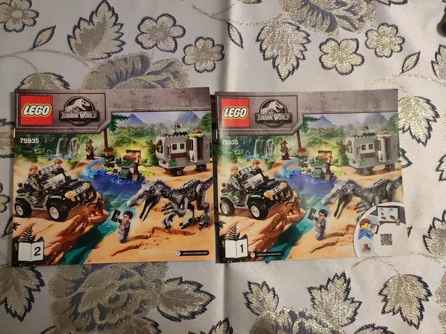 LEGO BAUANLEITUNG 75938 Jurassic World T.Rex vs Dino - Mech Battle EUR ...