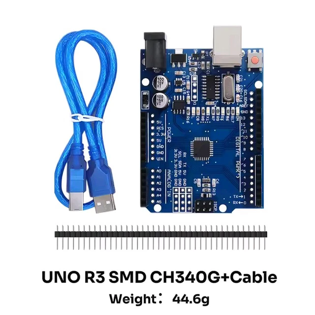 UNO R3 W/ Cable | Arduino IDE / Micropython Compatible | ATMEGA328P ...