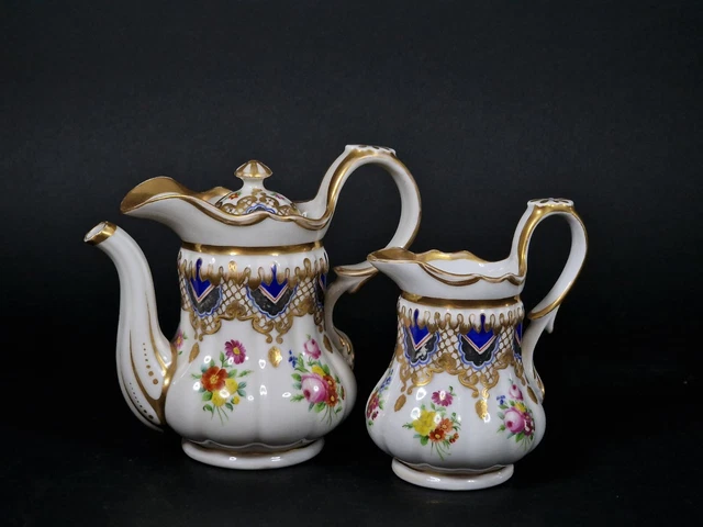 ALT WIEN BIEDERMEIER Porzellan Kanne und Milchkanne ähnlich ...